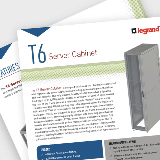 T6 Cabinet Platform | Preloaded Cabinet Solution | Legrand