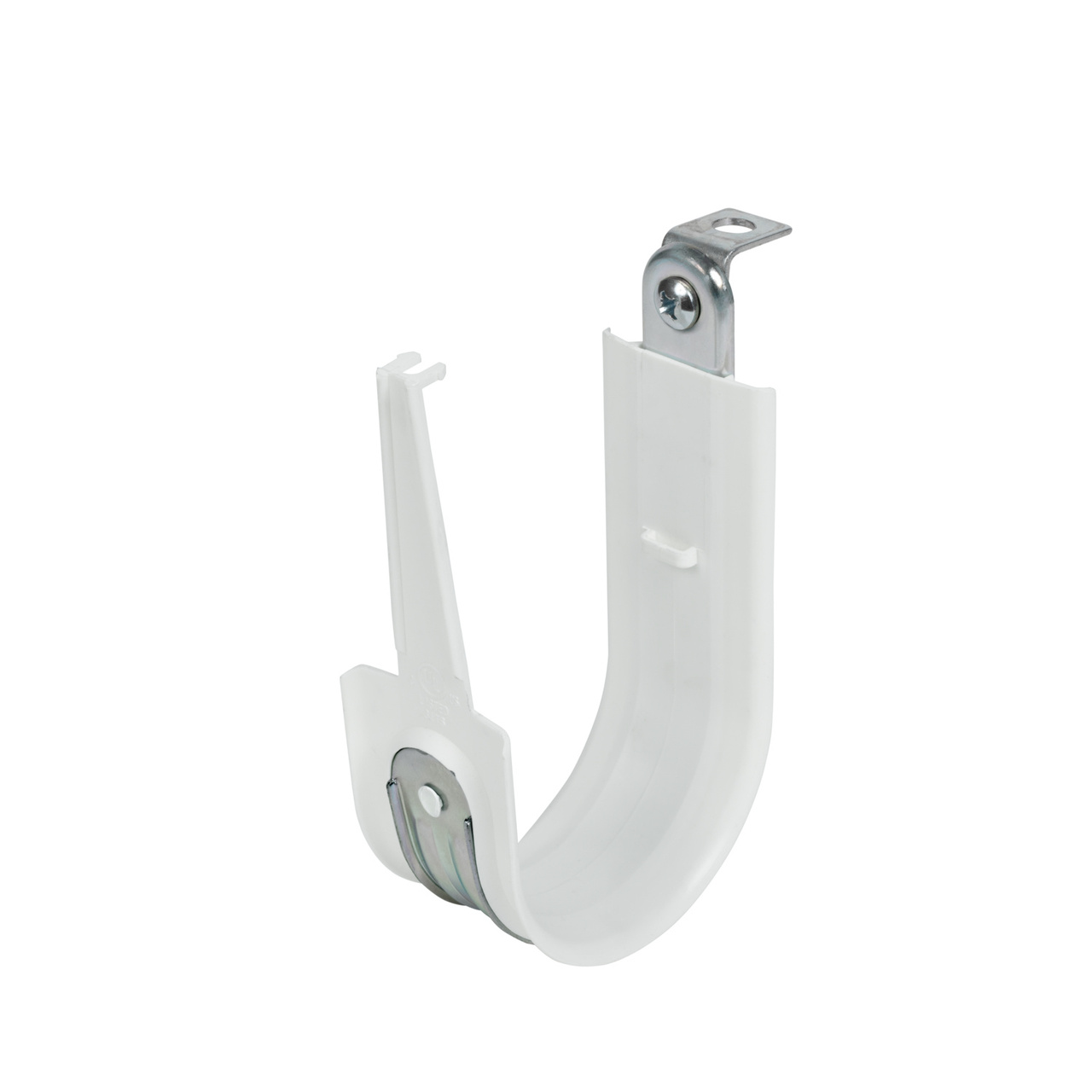 3'' White Plastic Coated J-Hook w/ Latch & 90 Angle Clip 3/8'' Rod Box ...