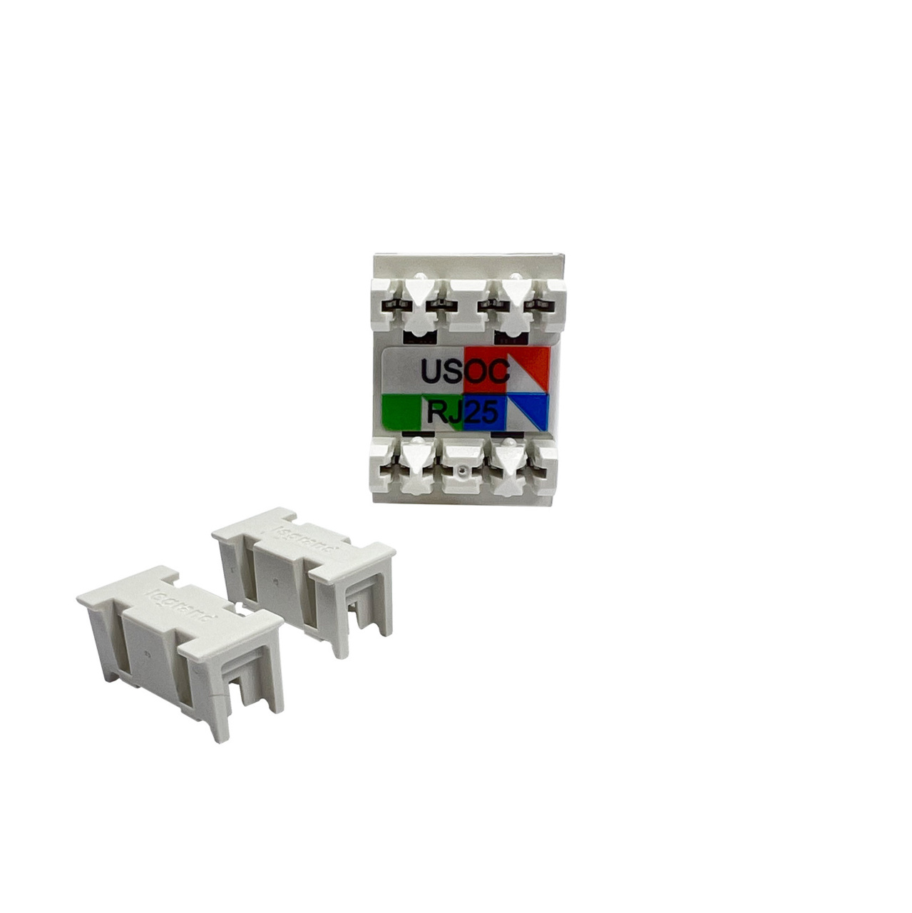 TracJack USOC six-position RJ25C Cloud White | Jacks and Modules ...