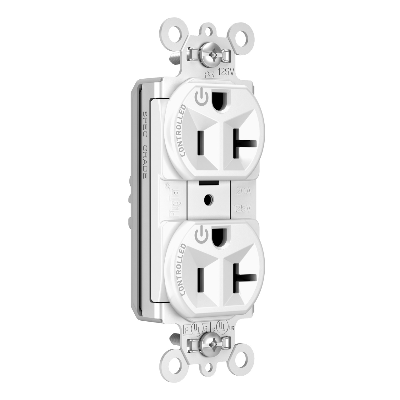 PlugTail® Heavy Duty Spec Grade Plug Load Controllable Receptacle, 20A ...