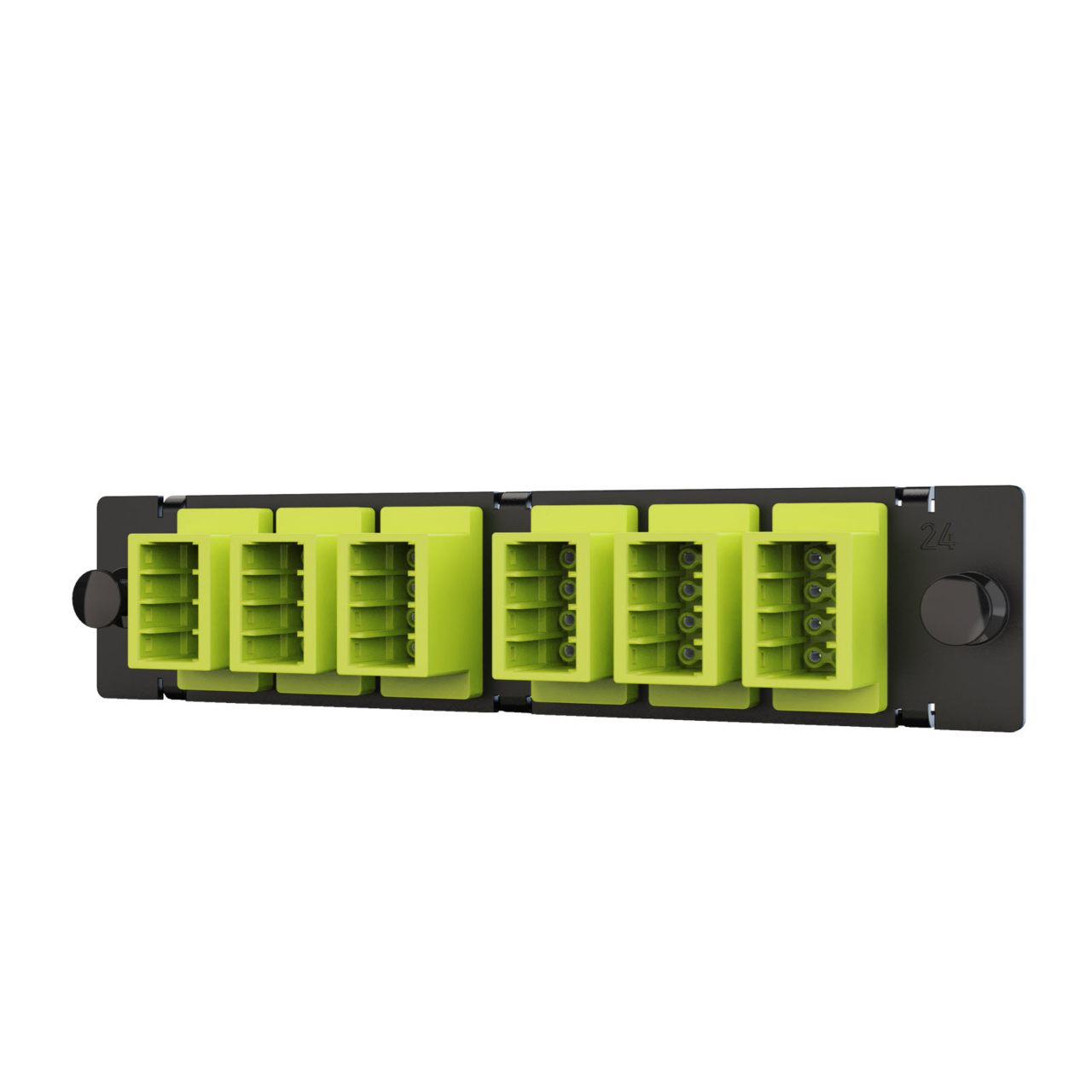 Q-Series acclAIM, Fiber Conversion Adapter Panels, 48 Fiber, Lime Green ...