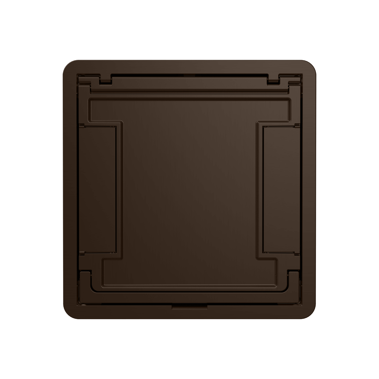 Large Floorport Flanged Cutout Top For RFBA, Tamper Resistant Bronze ...