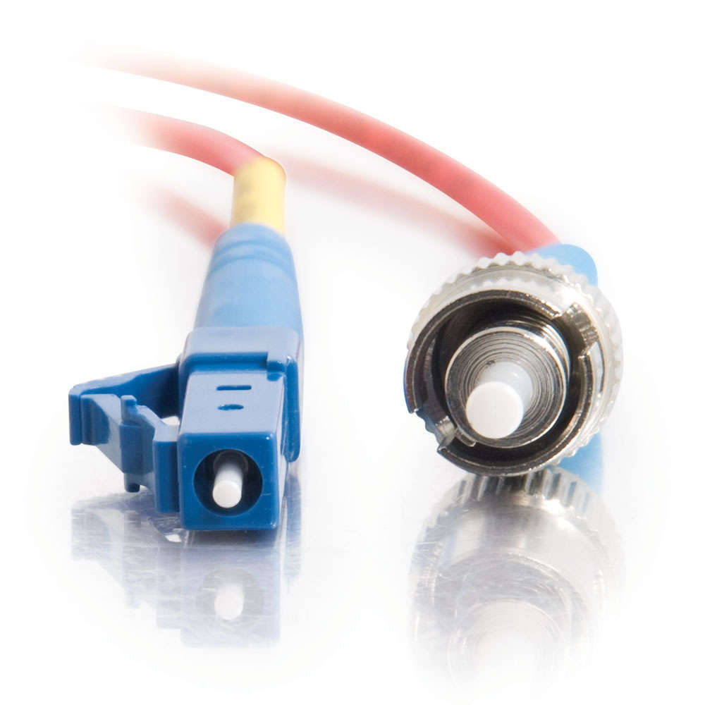 32.8ft (10m) LC-ST 9/125 OS1 Simplex Single-Mode PVC Fiber Optic Cable ...