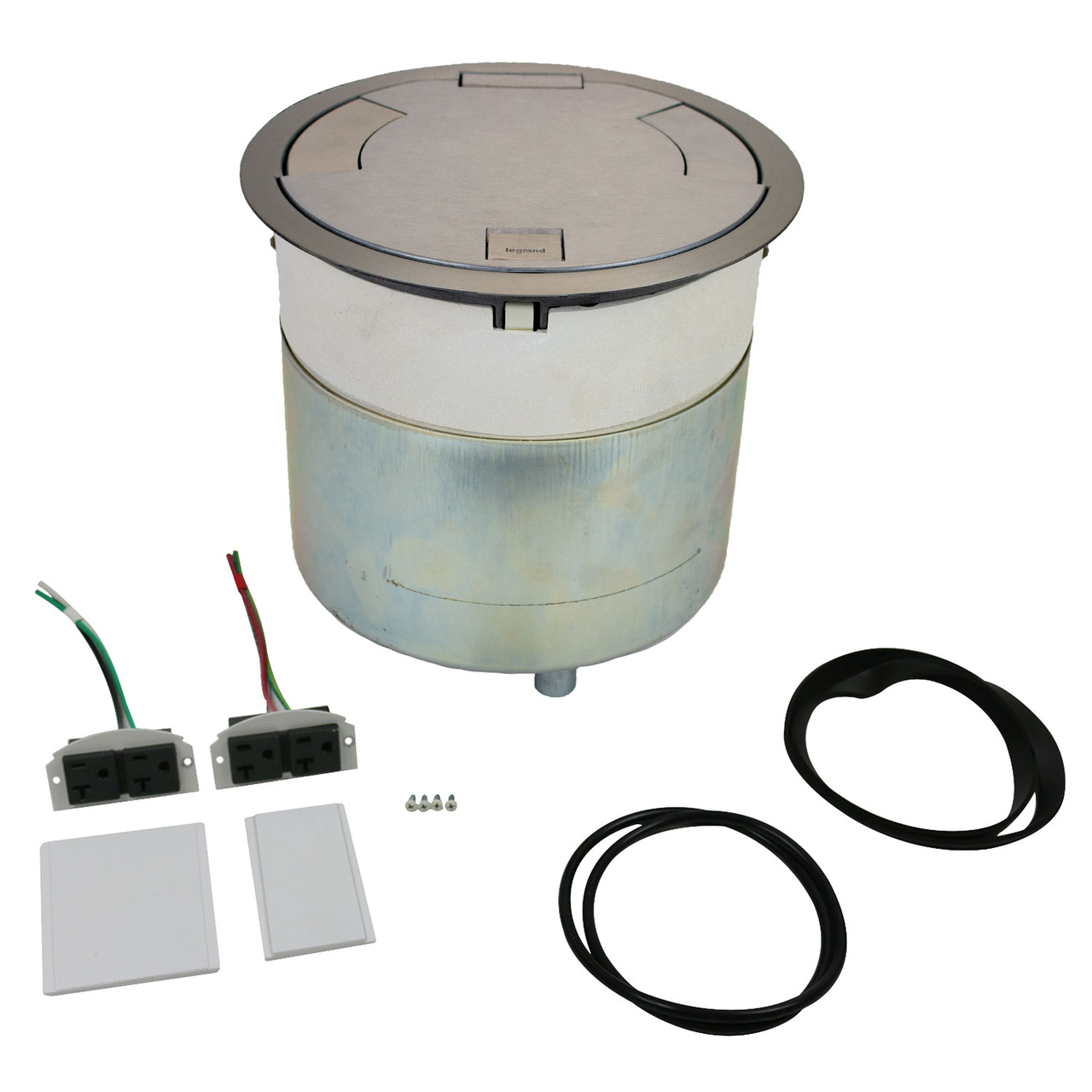 10AT Prewired Evolution™ Series Poke Thru Device, Surface Style Cover ...