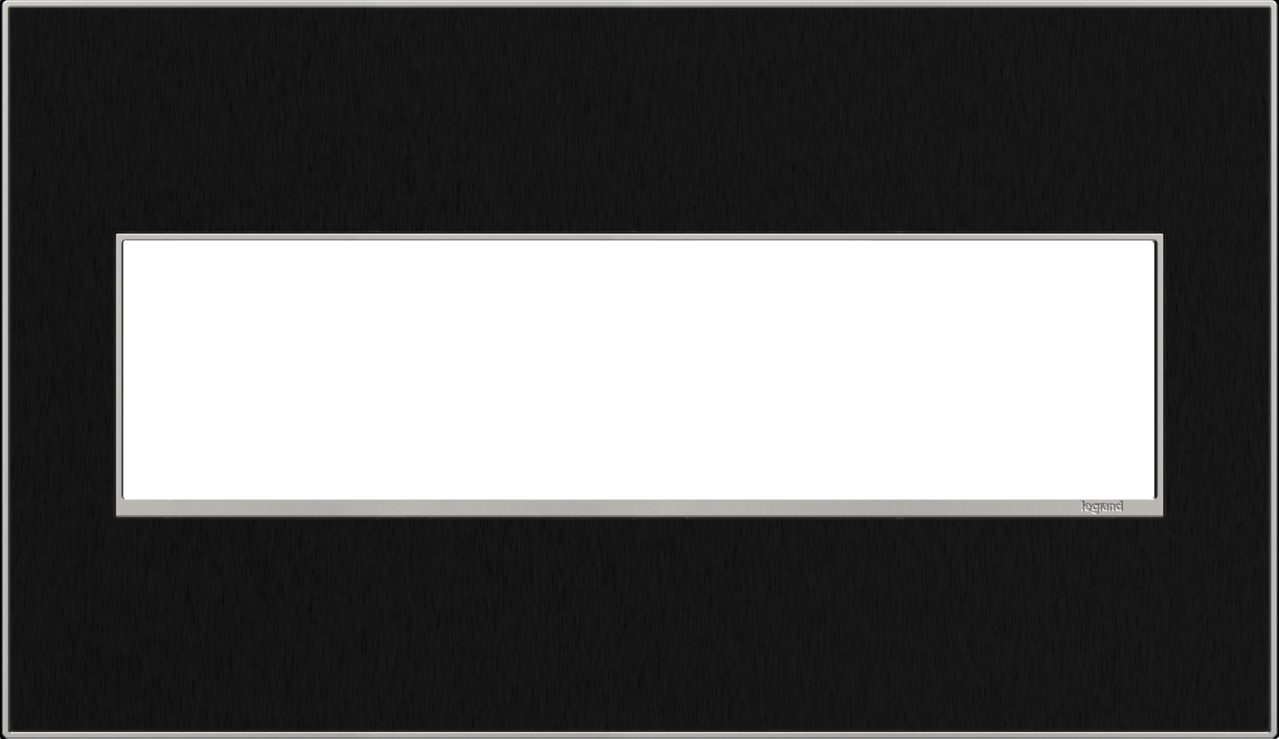 adorne® Black Stainless 4-Gang Screwless Wall Plate | Decorative | Wall ...