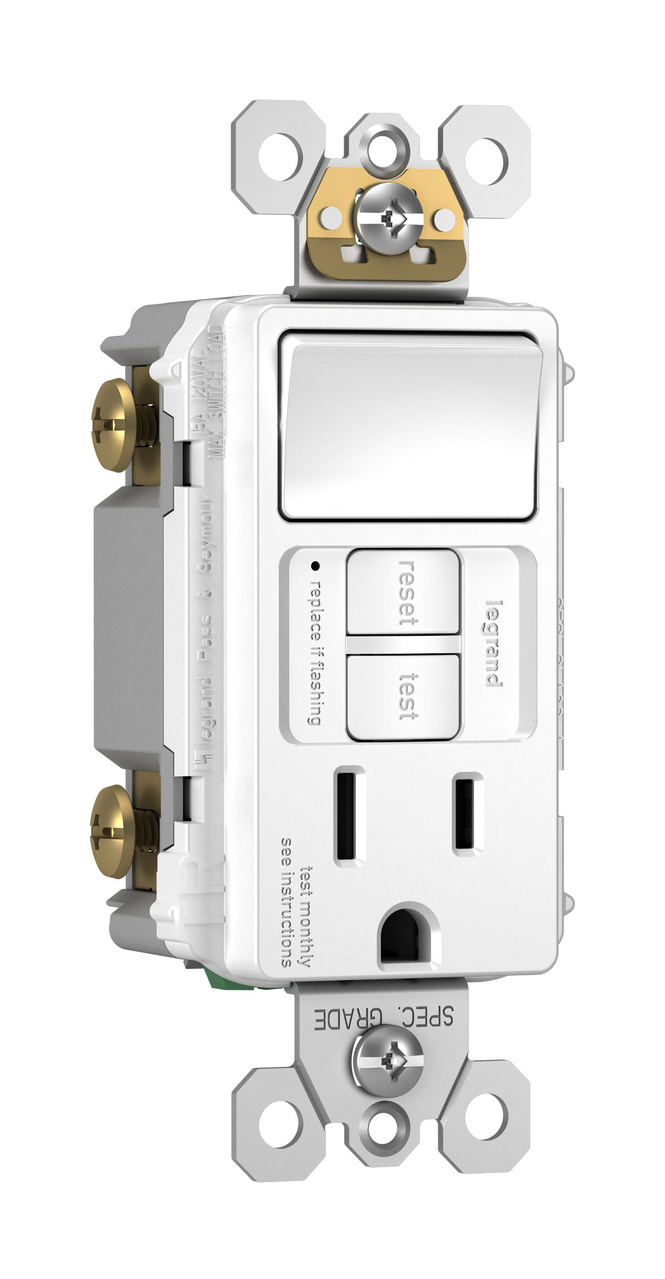 radiant Switch with Self-Test GFCI Outlet │ Legrand