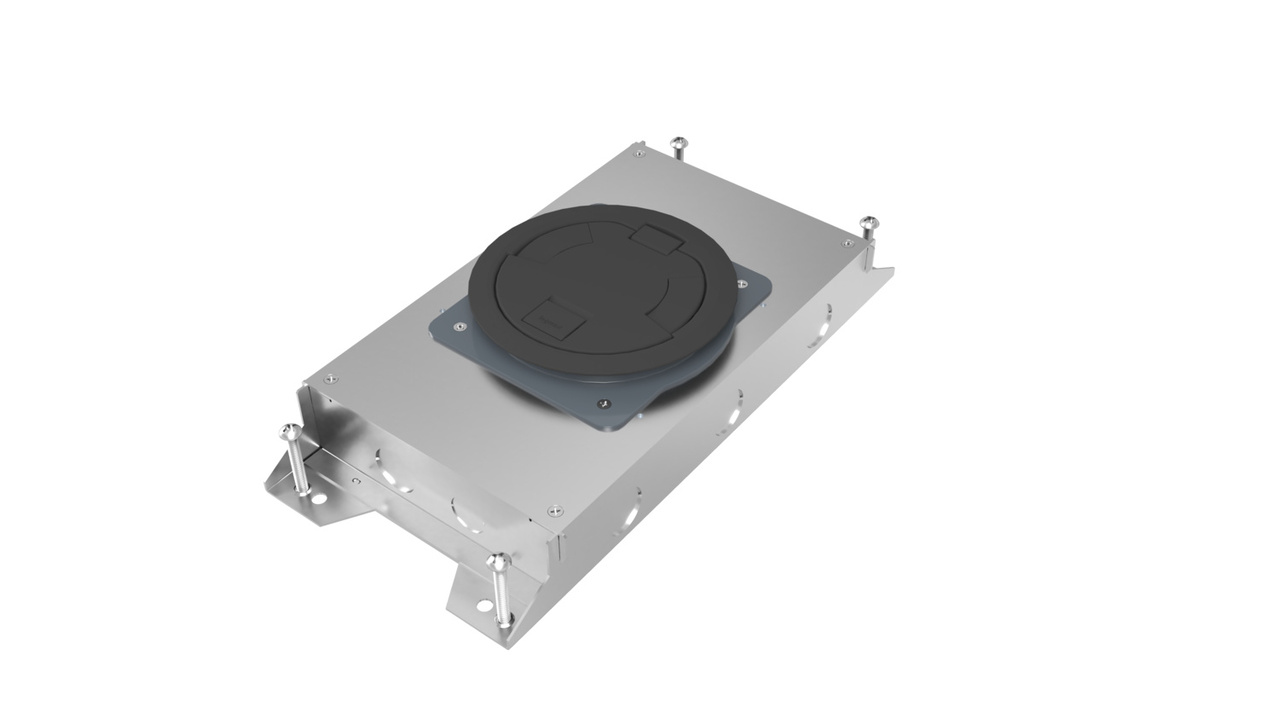 RFBA 2-Gang Round Cover Floor Box | Concrete Floor Boxes | Floor Boxes ...