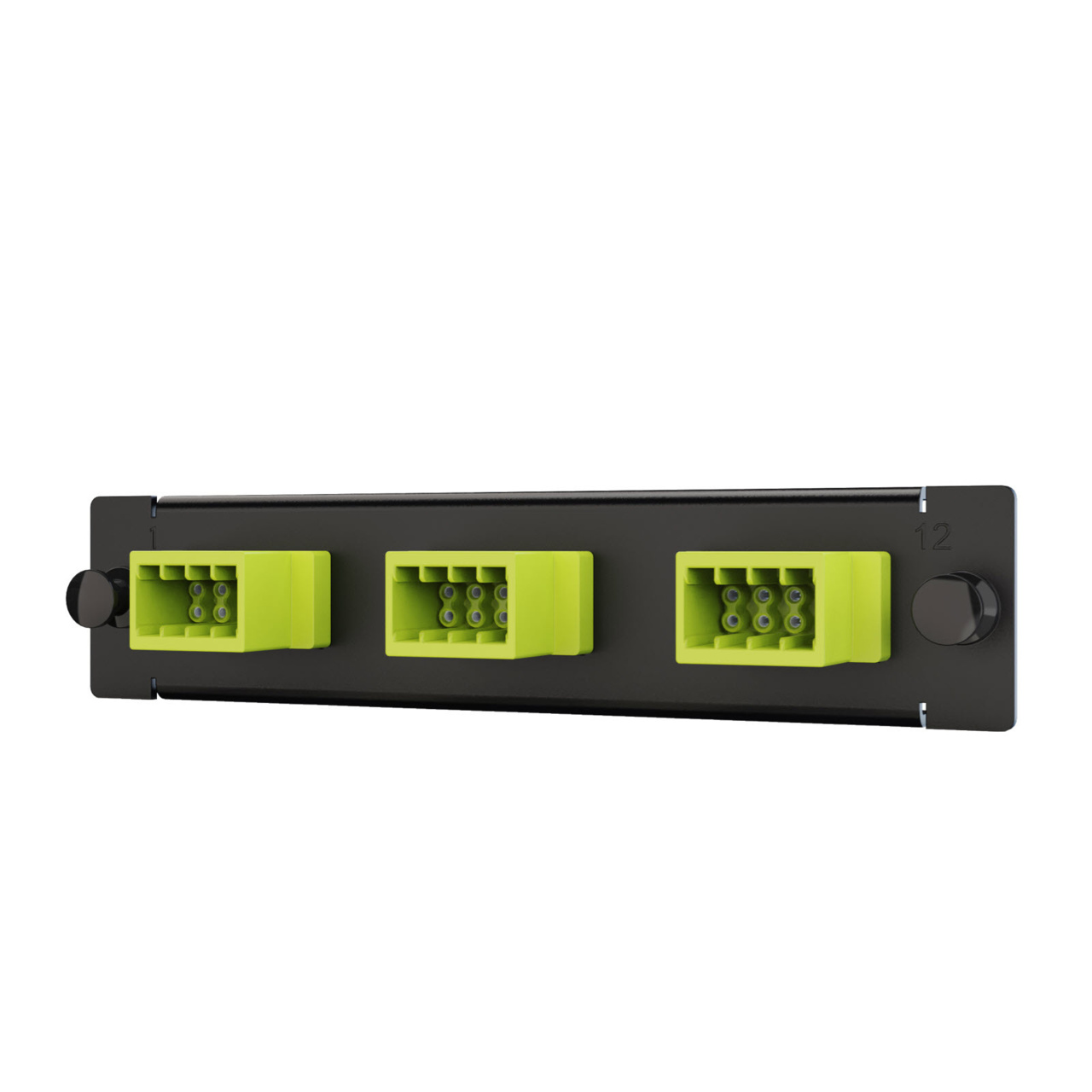 Q-Series acclAIM, Fiber Conversion Adapter Panels, 24 Fiber, Lime Green ...