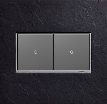 adorne® Hubbardton Forge® Black, 2-Gang Wall Plate | Designer Switches ...