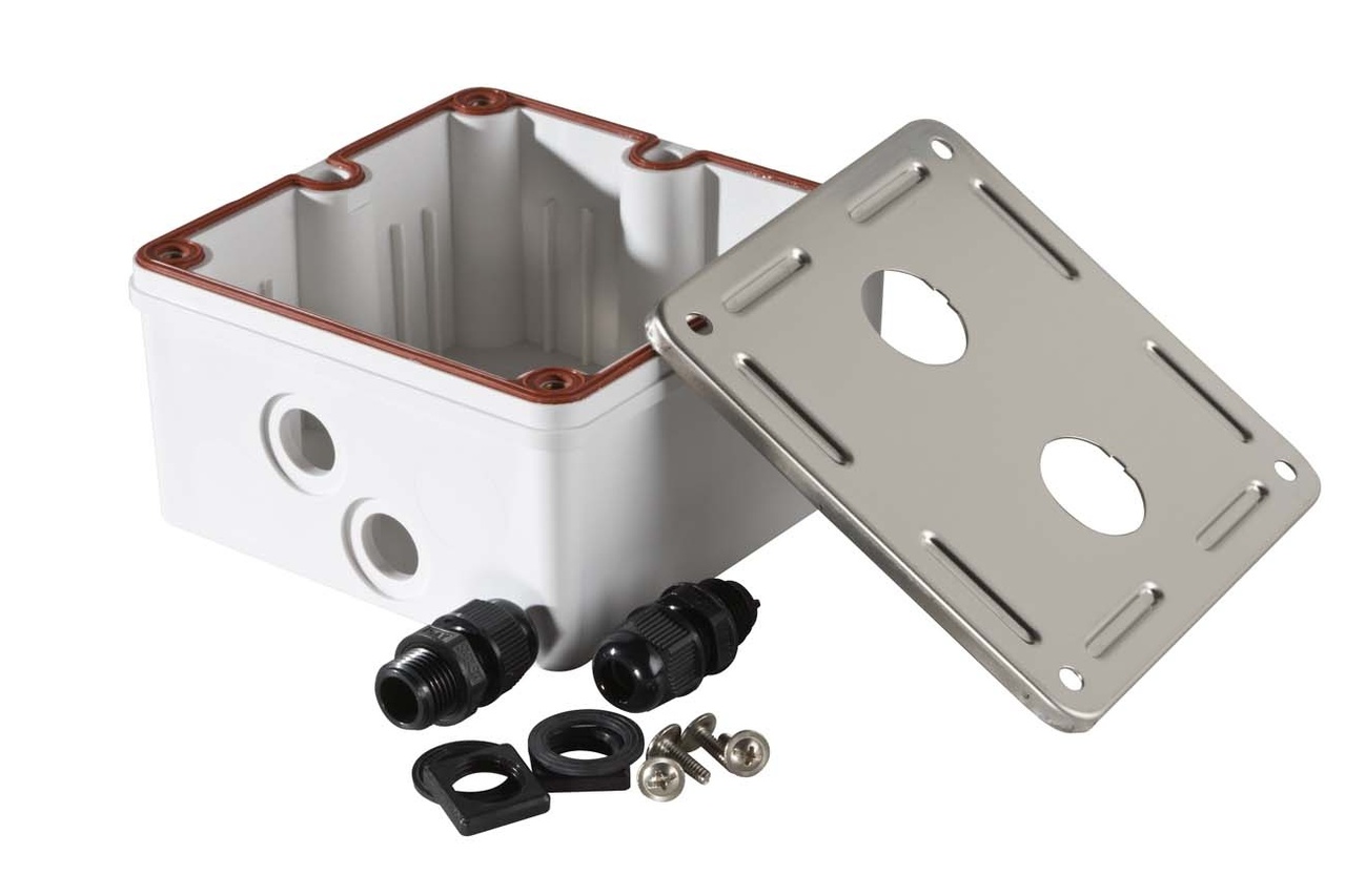 Two port Industrial IP67 Surface Boxes with Stainless Steel Covers ...