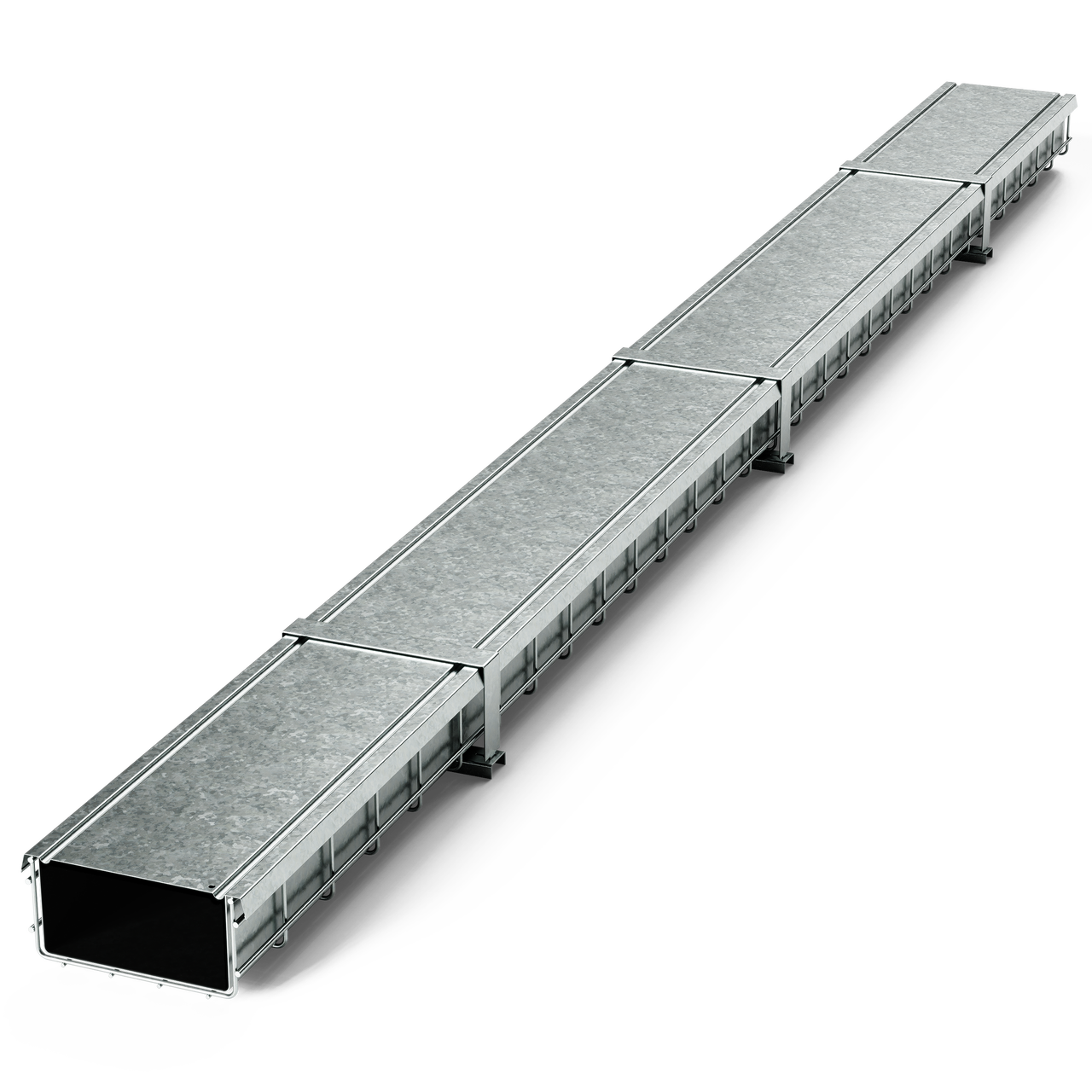 3-Sided Steel Insert for Wire Mesh Black, 2 in H, 18 in W | Wire Mesh ...