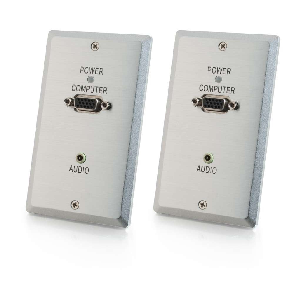 TruLink® VGA + Stereo Audio over Cat5 Extender Aluminum Wall Plate ...