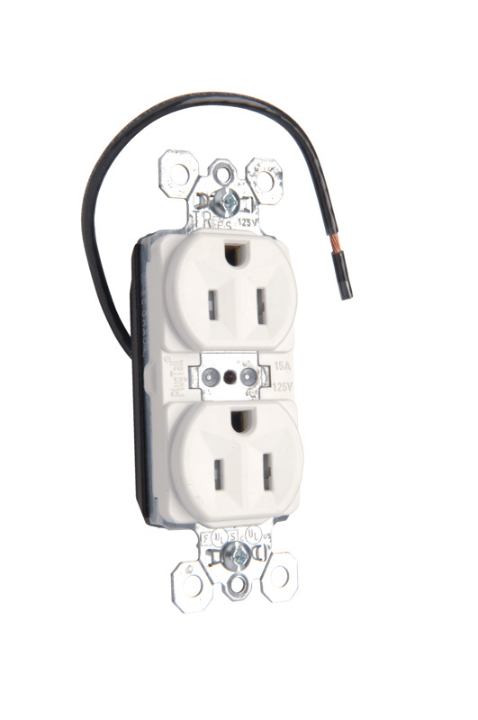 PlugTail® Tamper-Resistant Split Circuit Spec Grade Receptacle, 15A ...