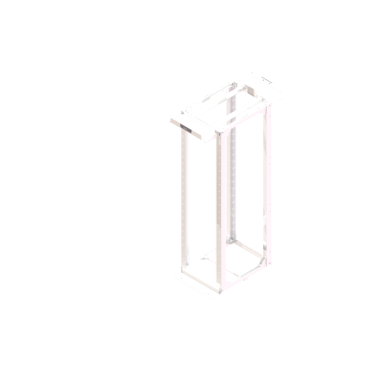 Mighty Mo® 20 Adjustable 4-Post Rack, 30"D adjustable, 7'H, 45 RU ...