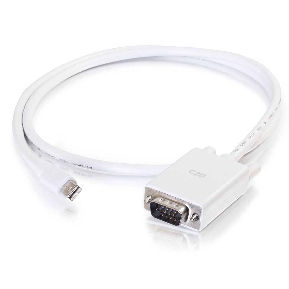 3ft (0.9m) Mini DisplayPort™ Male to VGA Male Active Adapter Cable ...