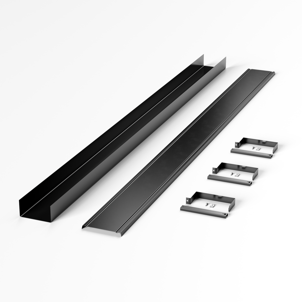 Security Kit for Wire Mesh Black, 6 in H, 24 in W | Wire Mesh Trays ...