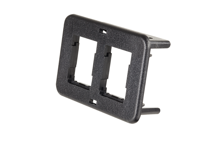 BEZEL, 2-PORT HDJ, FITS WIREMOLD RFB4, DTB-2-2RT, WTB-2-RT, CLIT-2-RT ...