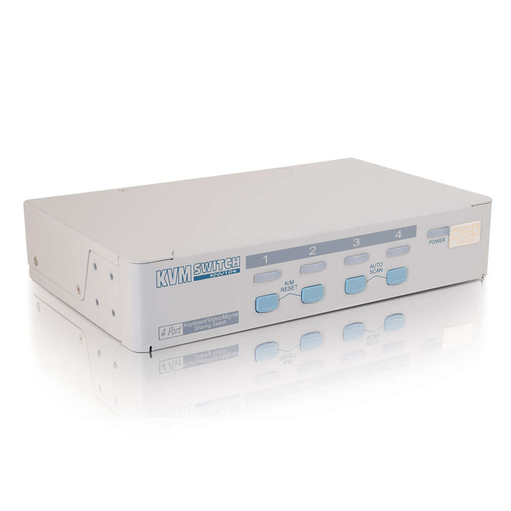 4-Port VGA (UXGA) KVM Switch with On-Screen Display | VGA Devices | VGA ...