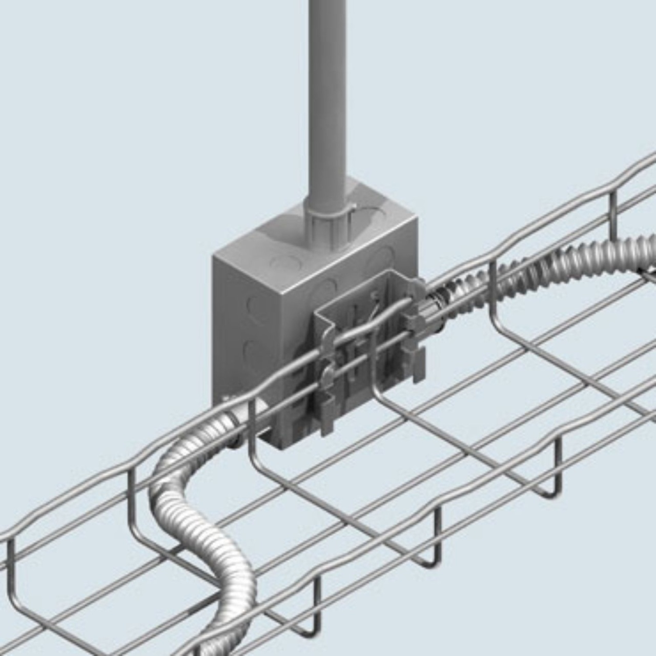Box Mount Wall Mount High-Resistance Finish | Wire Mesh Trays | Cable ...