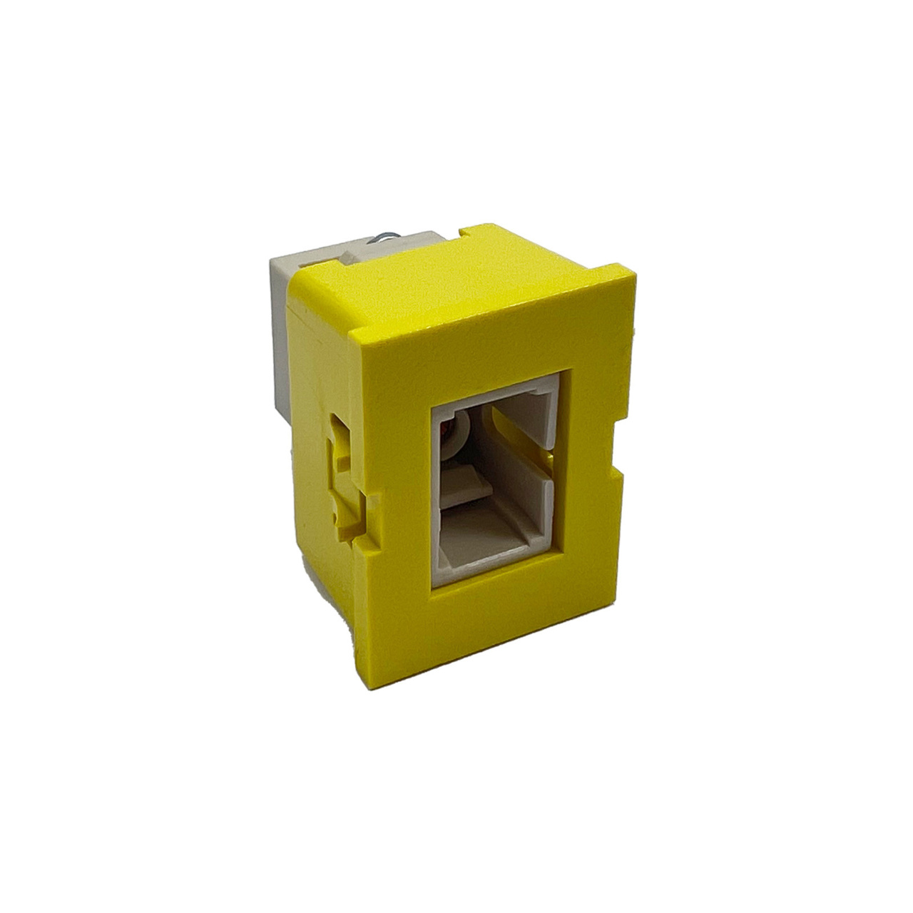 TracJack Module, 1-SC Simplex Multimode, Beige Adapter, Yellow Housing ...