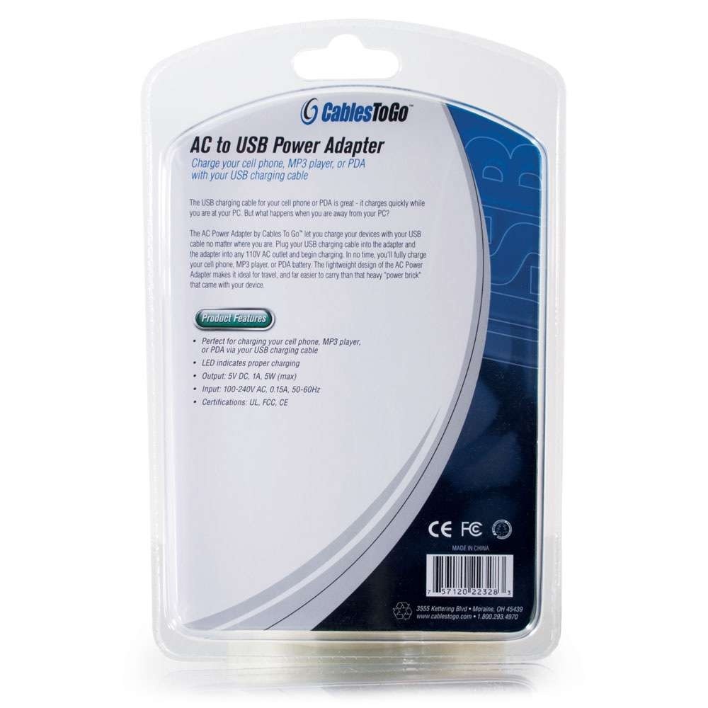 AC to USB Power Adapter