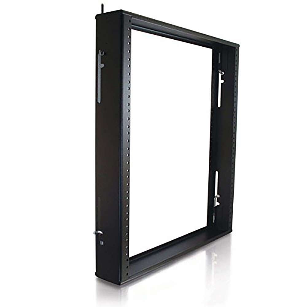 APW 20u x 18in Swing Out Wallmount Rack - Black