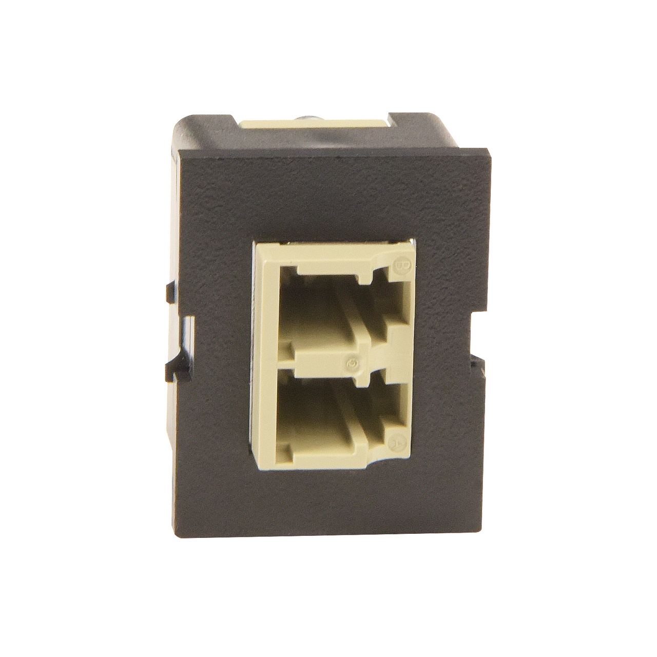 TracJack Module, LC Duplex, Multimode, Beige Adapter, Black Housing ...