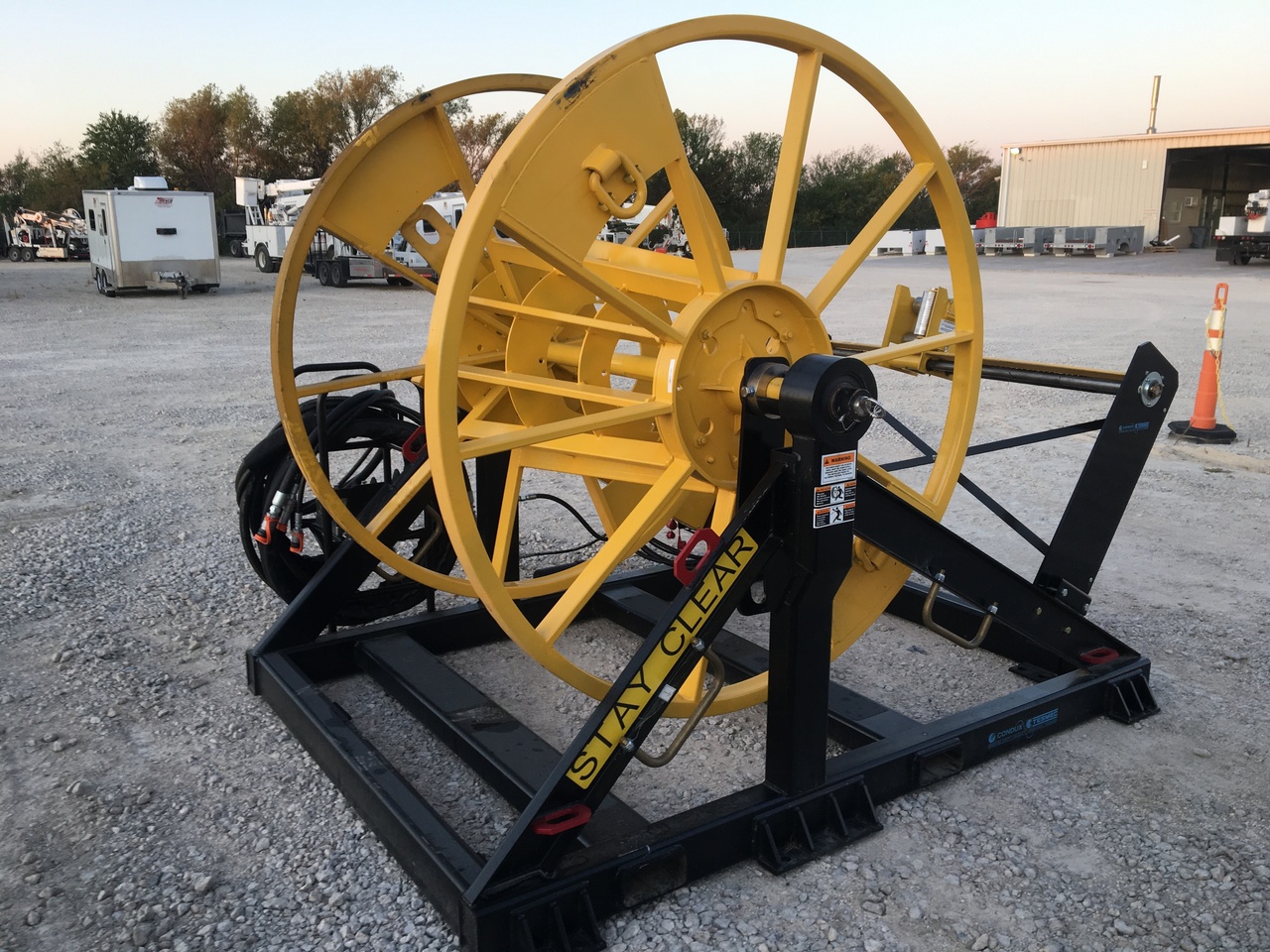 90 in Diameter x 45 in Width Skid Mounted Reel Winder Rental - Custom ...