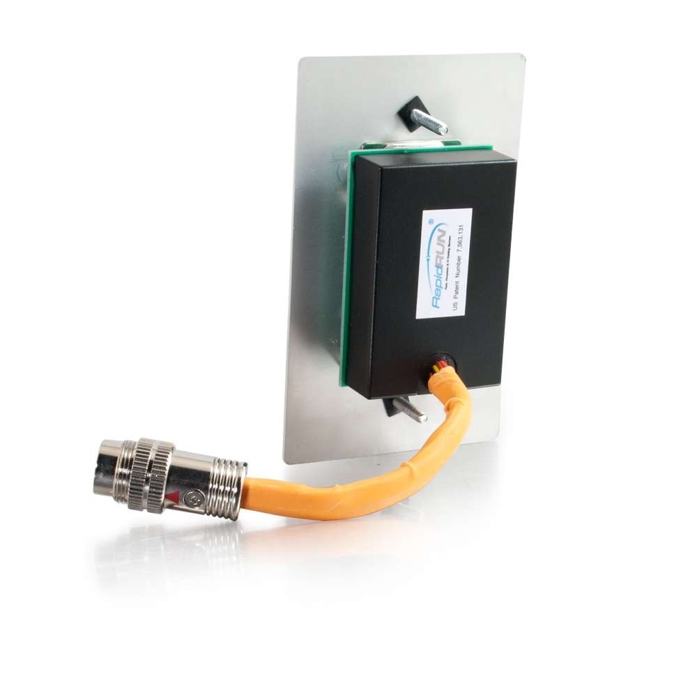 RapidRun® Single Gang Integrated VGA (HD15) + 3.5mm + Composite Video ...