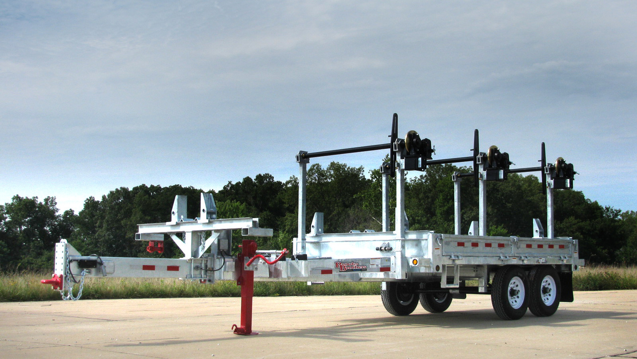 11,200 lbs 40' (Extended) Material Box Pole Trailer Rental - Custom ...