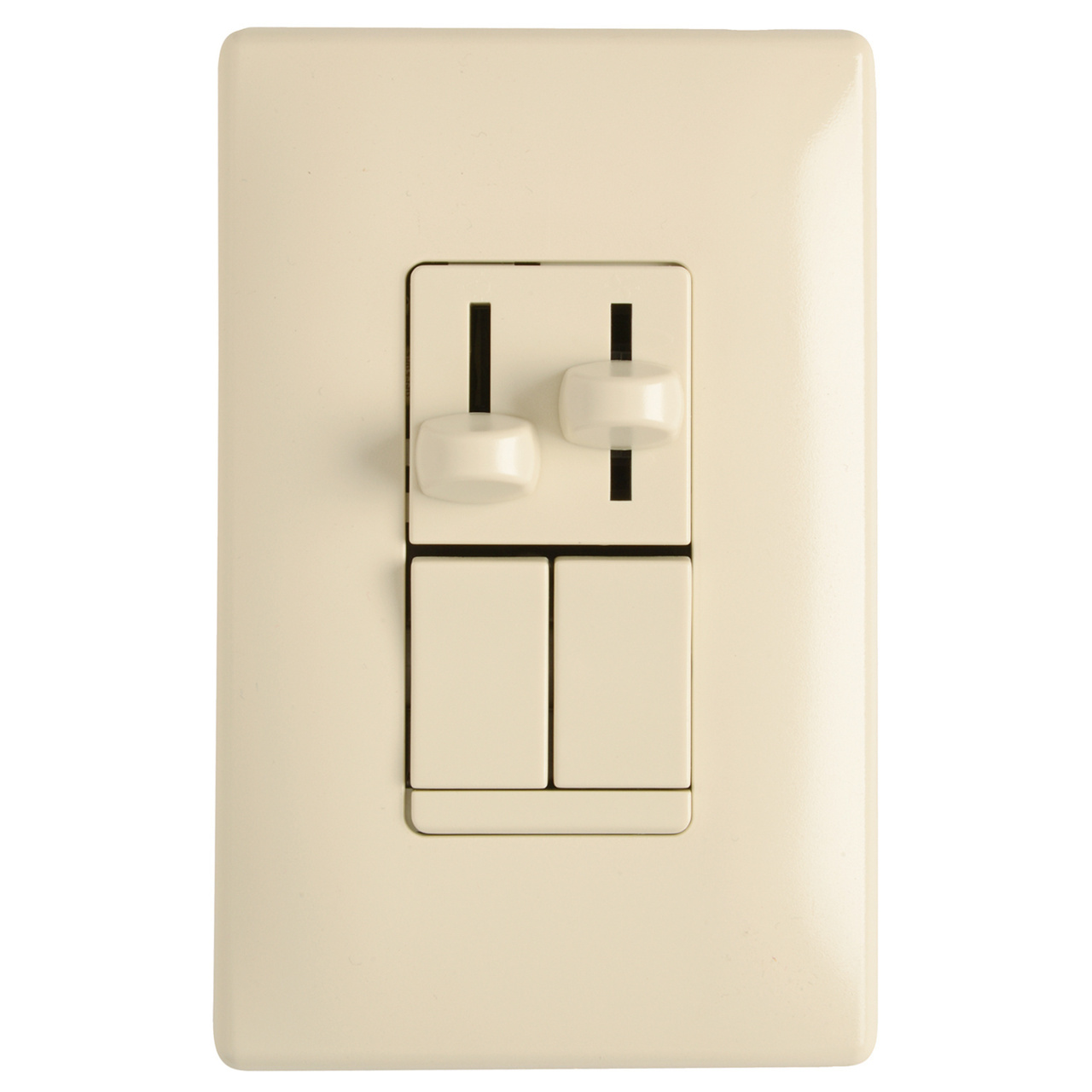LS Series CFL/LED/Incandescent Single Pole/3-Way Slide Dimmer with ...