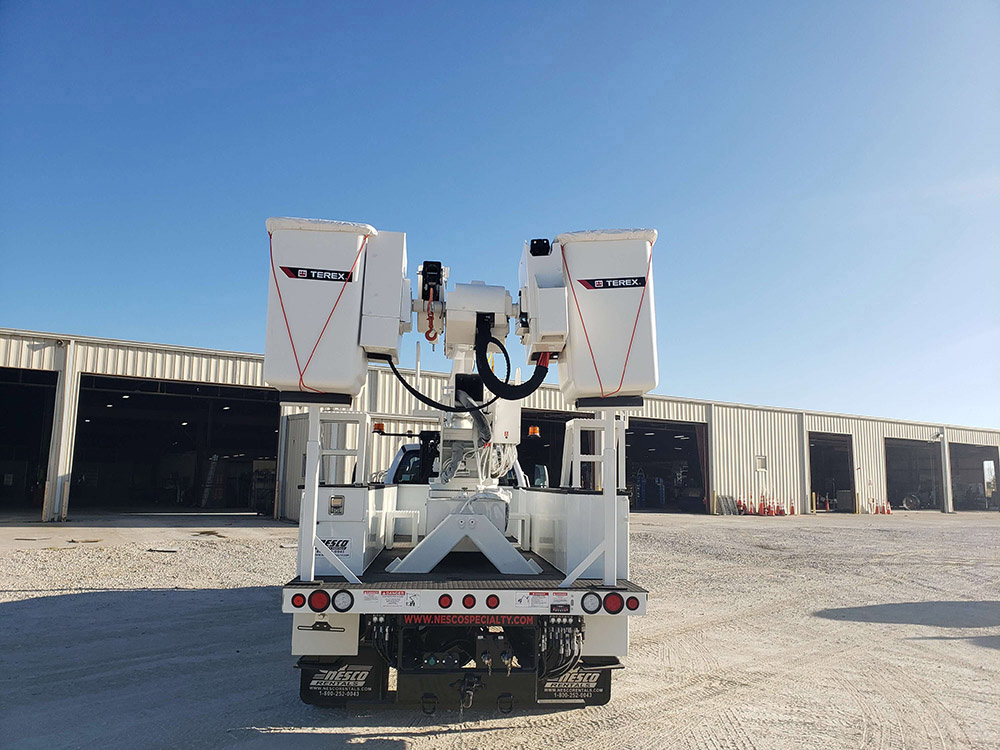 60 ft Distribution Bucket Truck Rental - Custom Truck One Source