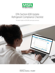 EPA 608 Refrigerant Compliance Checklist | MSA Safety | Mexico