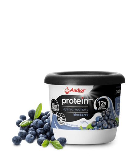Anchor Protein+ Blueberry Yoghurt 180g