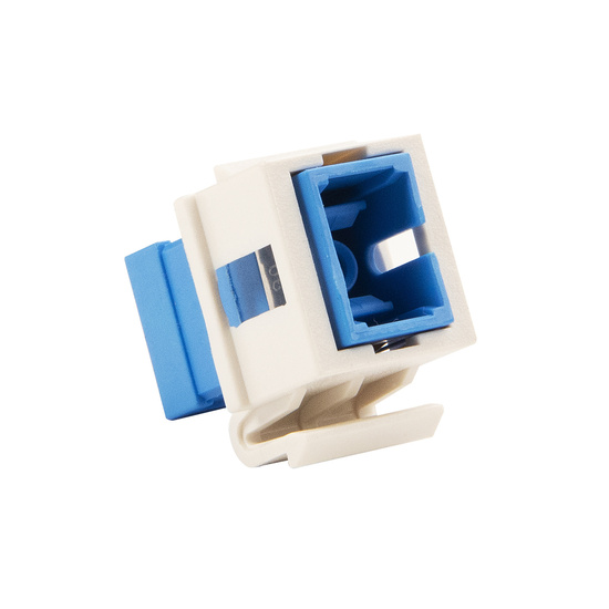 TechChoice SC Simplex Fiber Keystone Module, Blue Ceramic Adapter, Fog ...