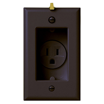 Tamper Resistant Clock Hanger Receptacles Recessed with Smooth Wall ...