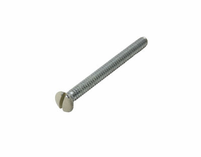 Discontinued - Wall Plate Screws, Oval Head Milled Slot, 6x32 Thread, Ivory