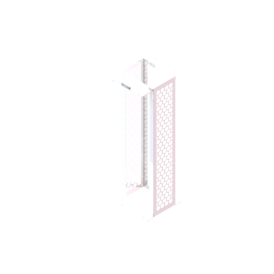 MM20 Channel Rack, 16.25" deep, 7 ft, 45 RU, tapped, White | Premium ...