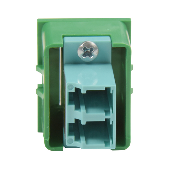 TracJack Module, 1-LC Duplex, OM3/4, Aqua adapter, Green Housing ...