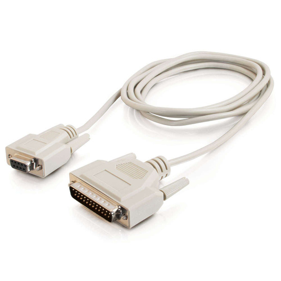 10ft (3m) DB9 Female to DB25 Male Serial RS232 Modem Cable | Serial RS232 Cables | PC | Cables