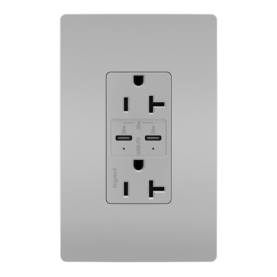 radiant Spec-Grade 20A Tamper-Resistant Wall Outlet