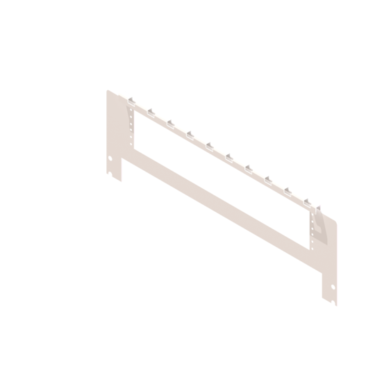 MM20 Cable Tray Mounting Bracket - 6 in H for the rear of MM20 4-Post ...