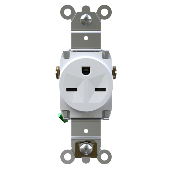 250V Weather Resistant Tamper Resistant Heavy Duty Spec Grade Single ...