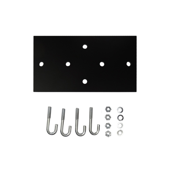 Junction Plate, 3'' Uprights, Black, 6'' Wide Runway | Standard EIA ...