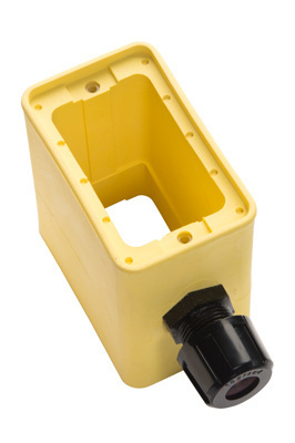 1-Grip, Deep Depth Rubber Portable Outlet Box, Yellow | Rubber and ...