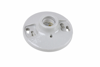 Porcelain Medium Base Lampholder 4-Terminal 250V, White | Lampholders ...