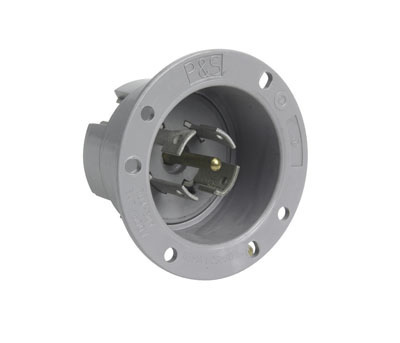 30A L2330 Flanged Inlet, Gray | Turnlok | Plugs and Connectors | Wiring ...