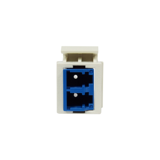 1-LC (2 fibers) fiber Keystone module, Blue adapter, Fog White Housing ...