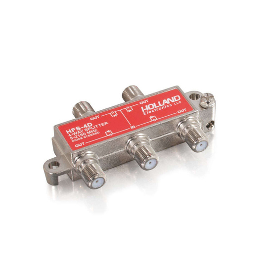 High-Frequency 4-Way Splitter | Adapters and Couplers | Audio Video