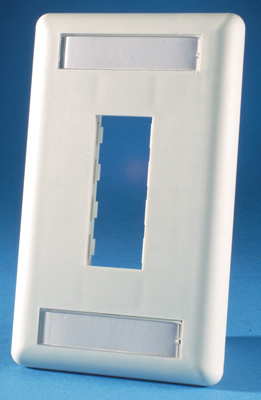 TRACJACK FACEPLATE, TWO-PORT (SINGLE GANG), PLASTIC | Workstation ...